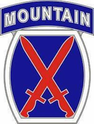 ARMY 10TH MOUNTAIN COMBAT SERVICE IDENTIFICATION BADGE | eBay