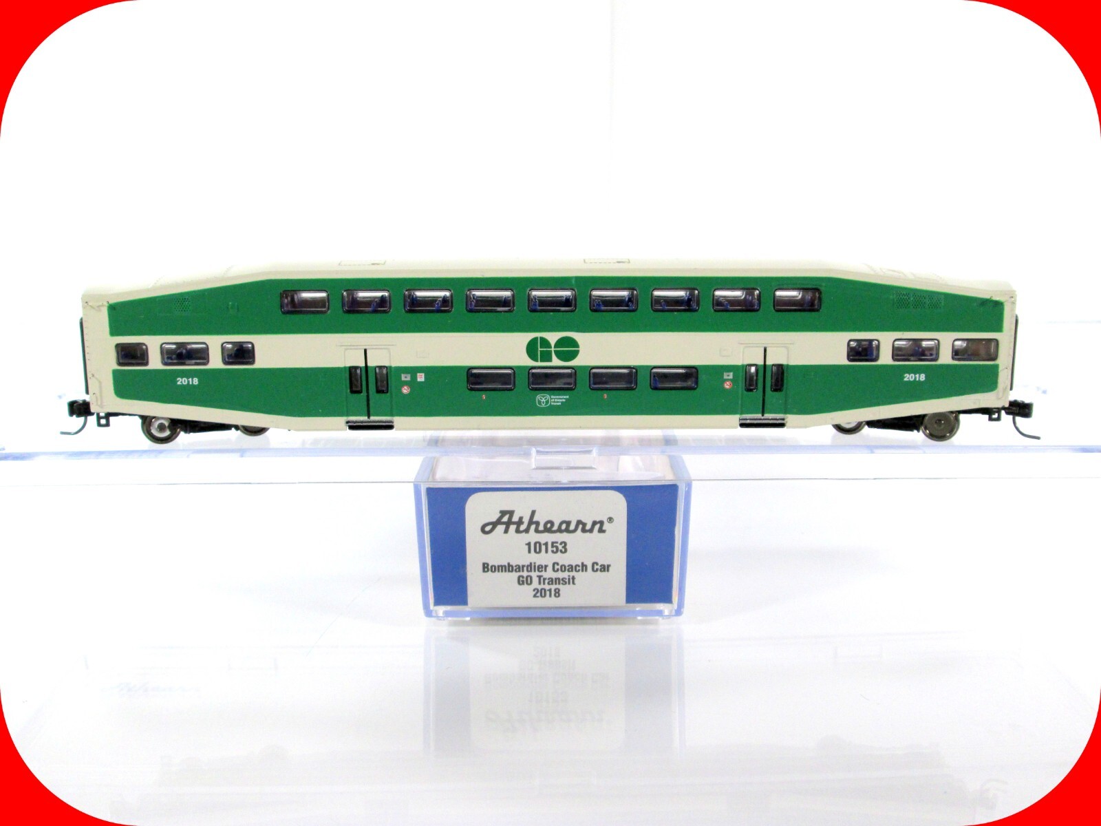 N Scale **GO TRANSIT** BOMBARDIER Bi-Level Passenger Coach #2018 ...
