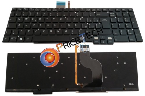 Tastiera layout ITA Keyboard Bianca per notebook SONY Vaio SVT15 ...