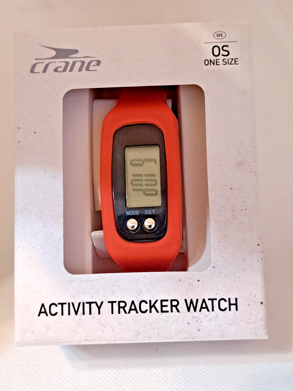 NIB Crane Activity Tracker OS Women's Orange Watch Steps Distance ...