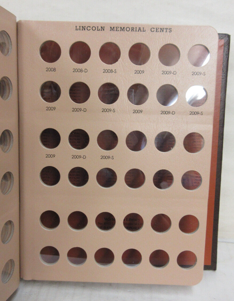 Dansco Coin Album #8102 Lincoln Memorial Cents 1959-2009 with Proofs (P ...