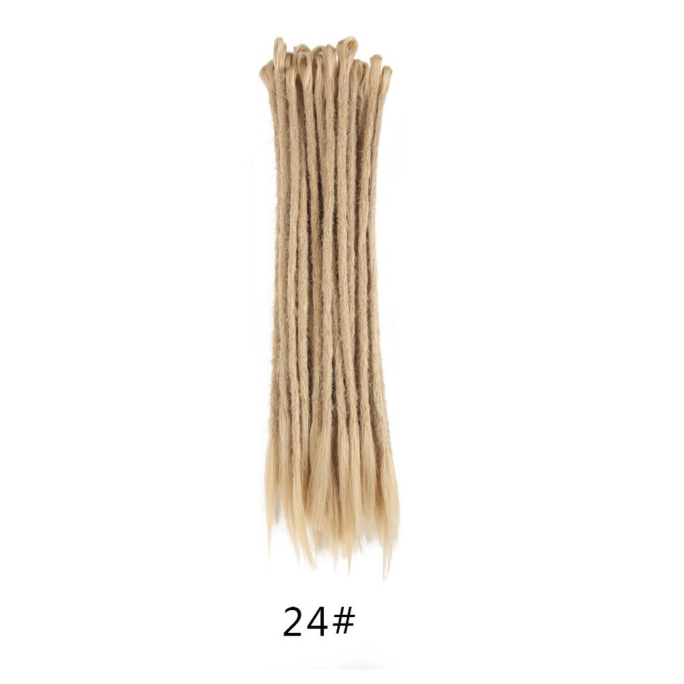5PCS 20" 24" Dreadlocks Extensions Synthetic Single Ended Dreads SE ...