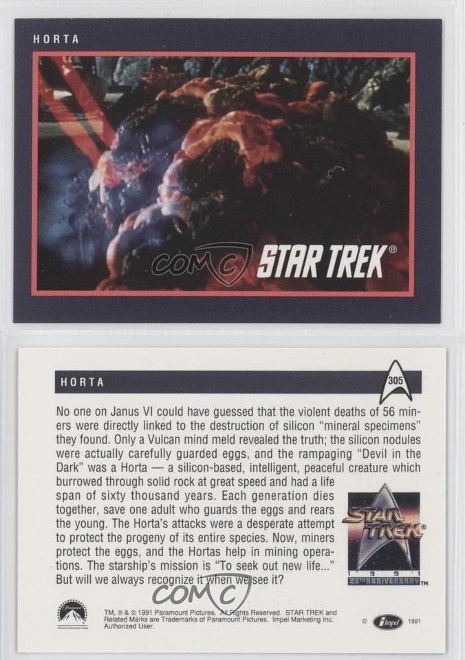 1991 Impel Star Trek 25th Anniversary Horta #305 0mf9 | eBay
