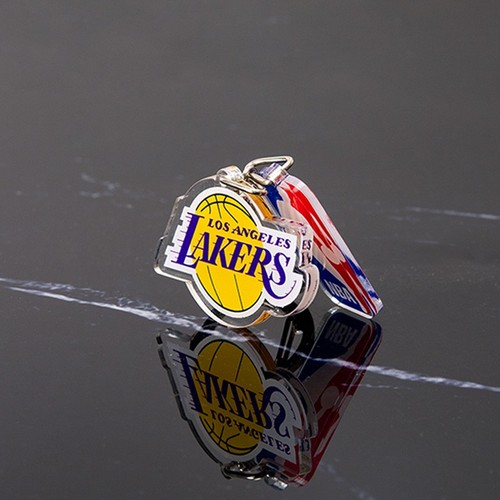 nba keychain Lakers 76ers Bulls Clippers basketball team logo Acrylic ...