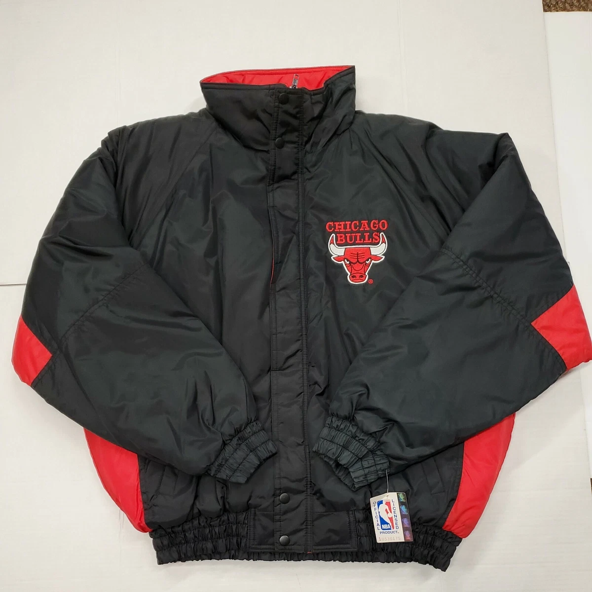 VINTAGE 90s STARTER CHICAGO BULLS NBA HALF ZIP JACKET SZ: S, 60% OFF