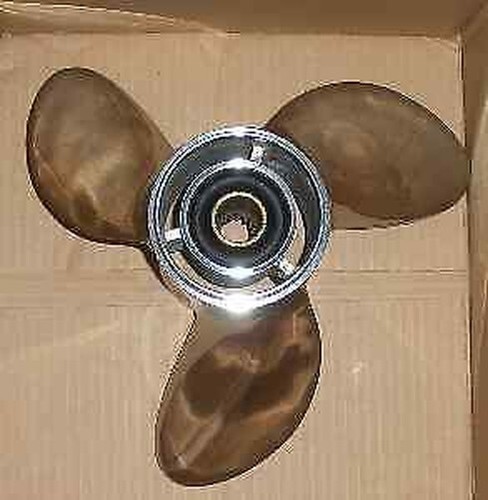Michigan Wheel 013034 Johnson Evinrude 013034 Stainless Propeller 13X21 ...
