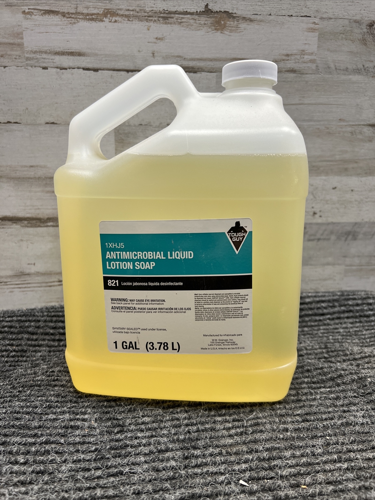 Tough Guy 1XHJ5 1 Gal. Clear Light Amber Antimicrobial Soap for sale ...