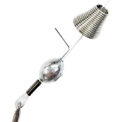 5 Pack Ballyhoo Pin Rig Stainless Steel Bait Spring 7/0 100 lb Mono ...