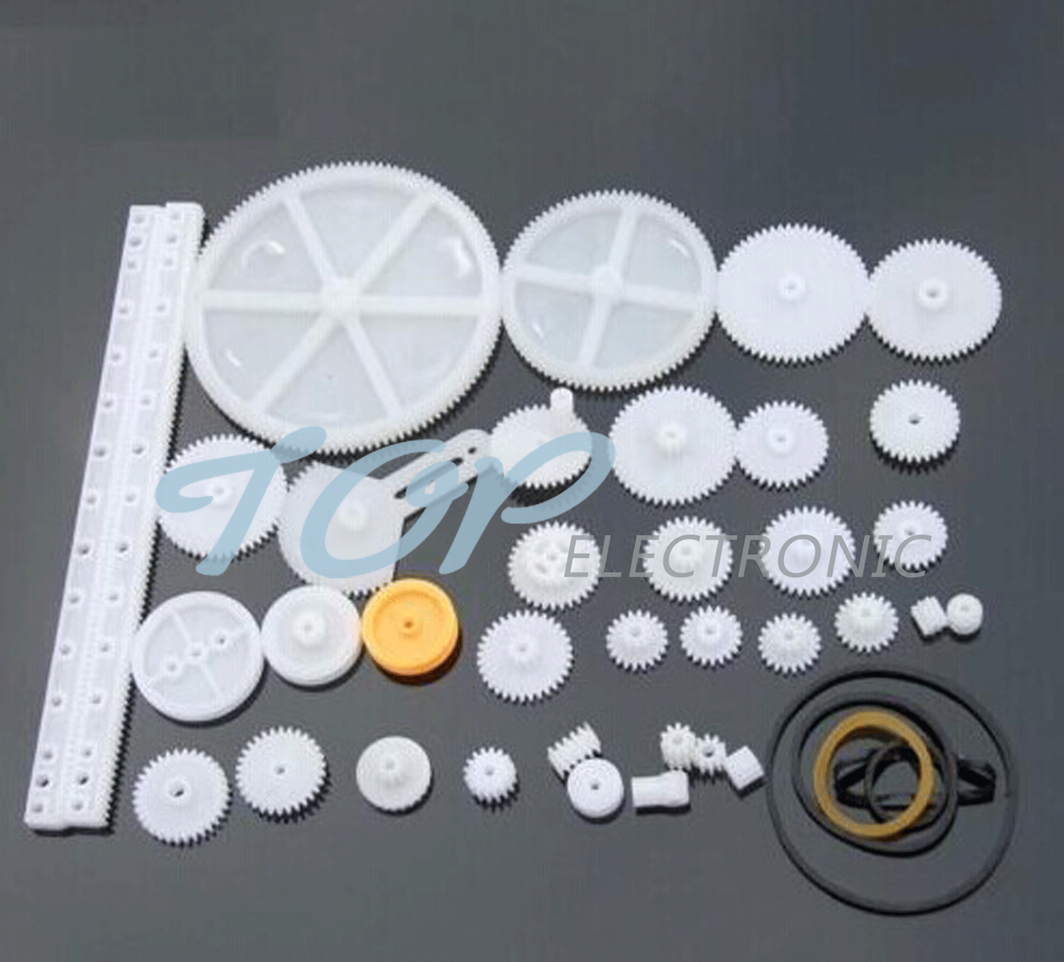 34 Kinds Plastic Shaft Rack Reduction Worm Gears Belt Pulley DIY For ...