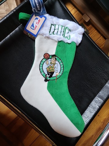 Boston Celtics Basketball NBA Team Christmas Holiday Stocking NWT ...