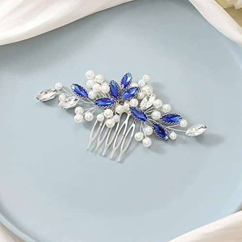 outlet store multi stone Crystal Bride Wedding Hair Comb Pearl Bridal ...