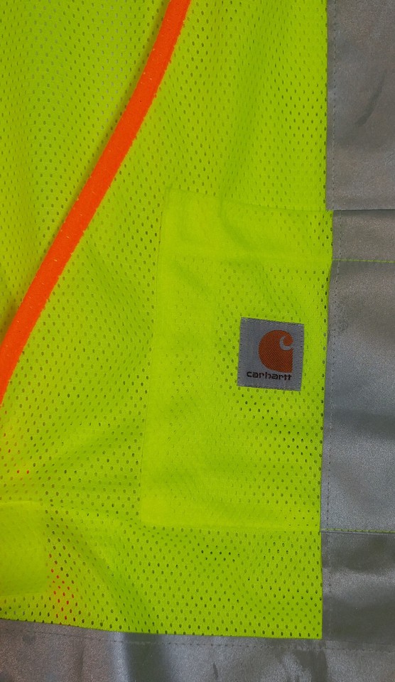 Carhartt Safety Vest Class 2 Level 2 High Visibility Reflective Size ...