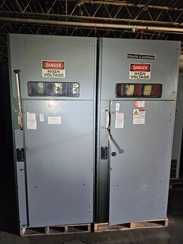 Square D Power Zone Switch Assembly 5 KV 600 Amp 4160 Volt Disconnect ...