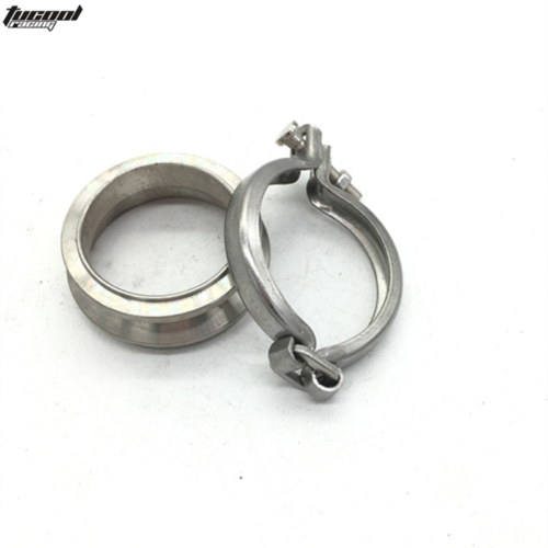 New 60MM External V-Band Wastegate Outlet Dump Pipe Flange&Clamp (11785 ...