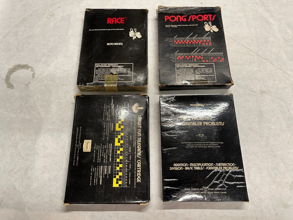 1977 SEARS Tele-Games Video Arcade Heavy Sixer Console System Original ...