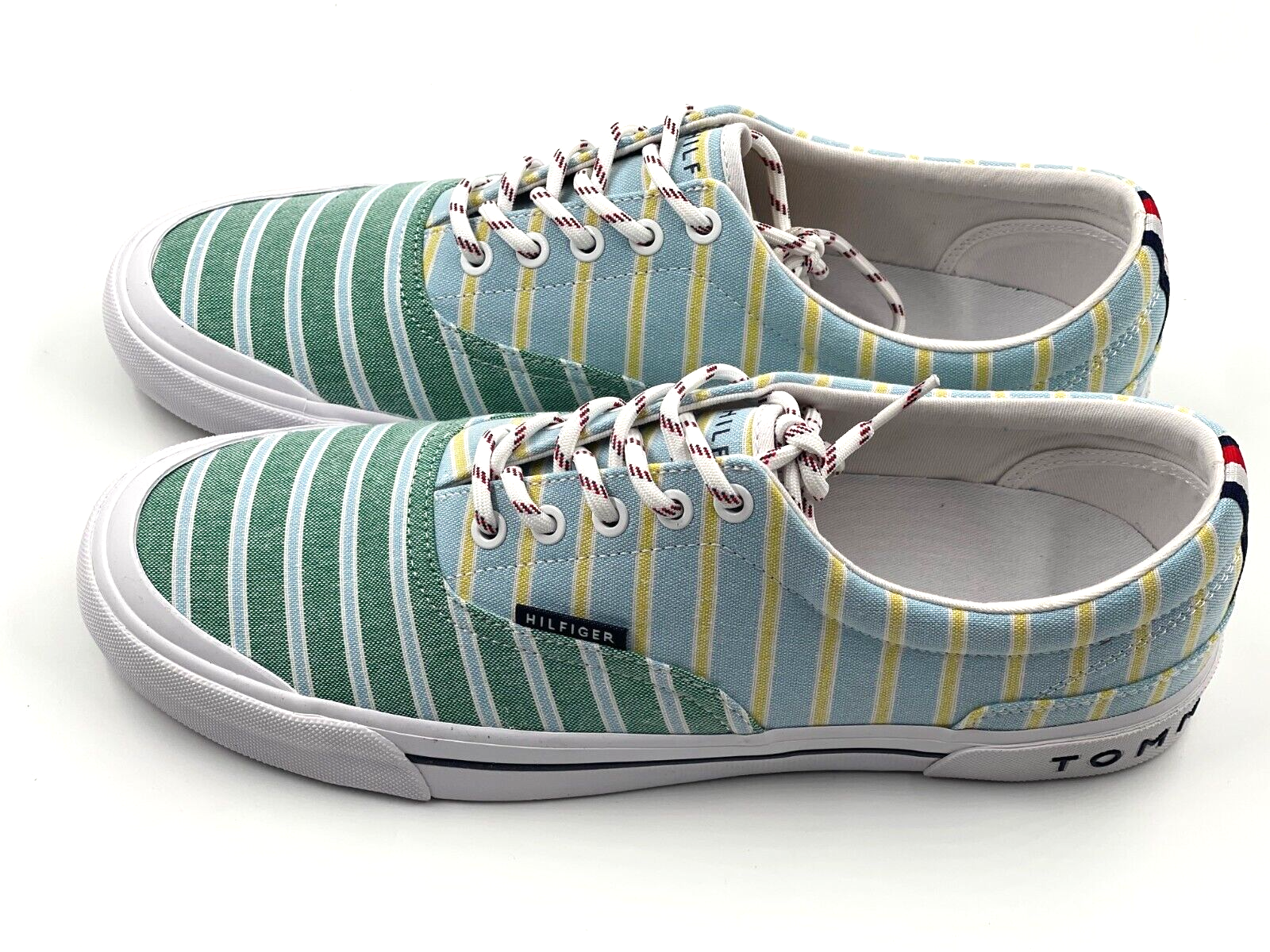 Tommy Hilfiger Men's Pallet Sneakers Color-Multi Tex Stripe Size-10.5M ...