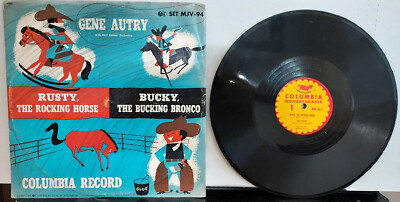 ORIGINAL Gene Autry Rusty Rocking Horse Bucky Bucking Bronco 1951 78 ...