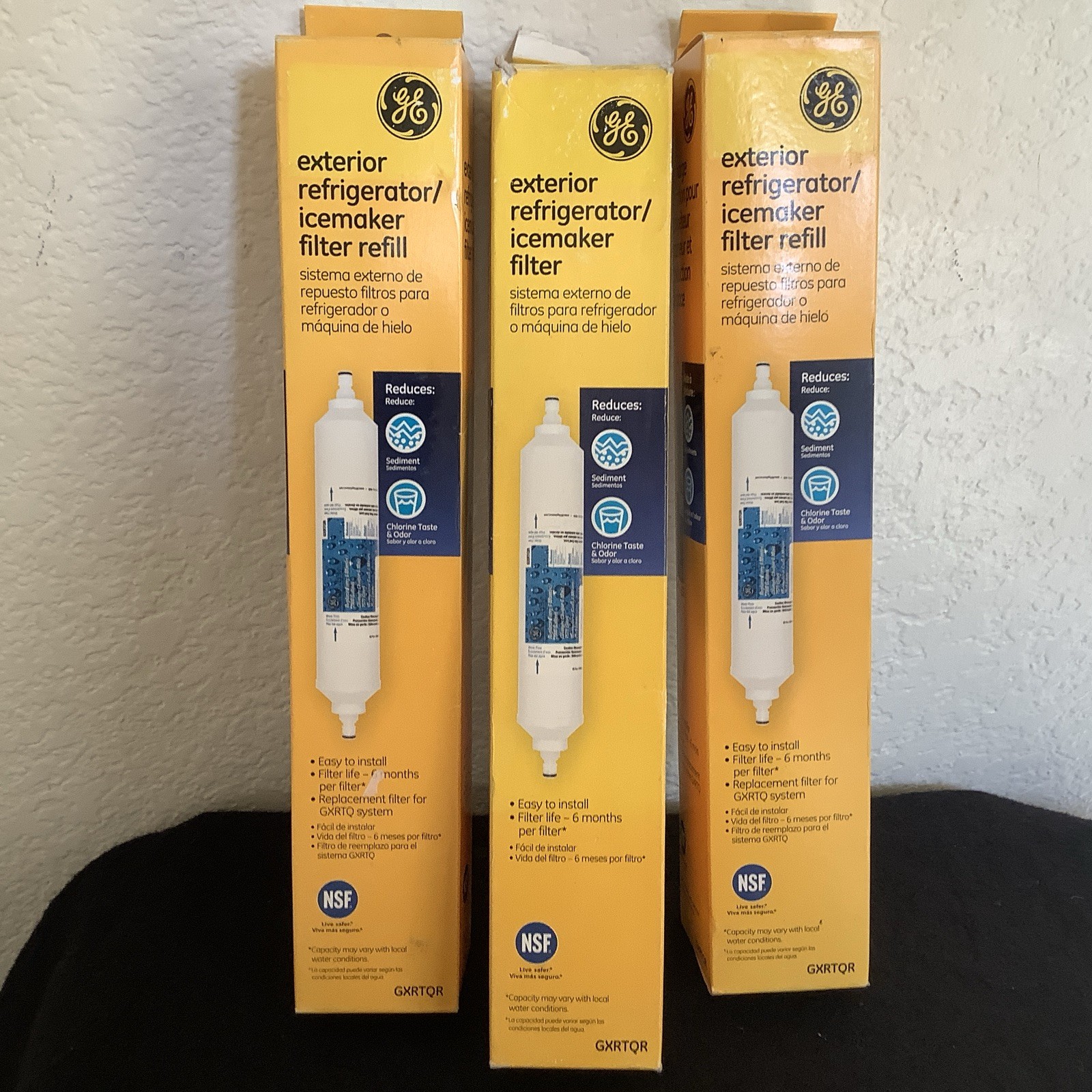 GE Exterior Refrigerator Filter, In-line Filter: Model GXRTQR - Lot of ...