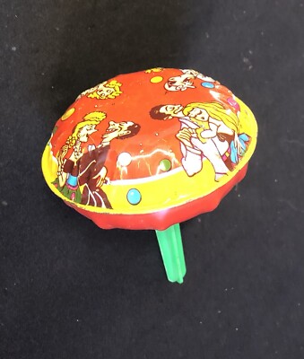Vintage Party Rattle Noisemaker Tin New Years Eve Birthday Anniversary ...