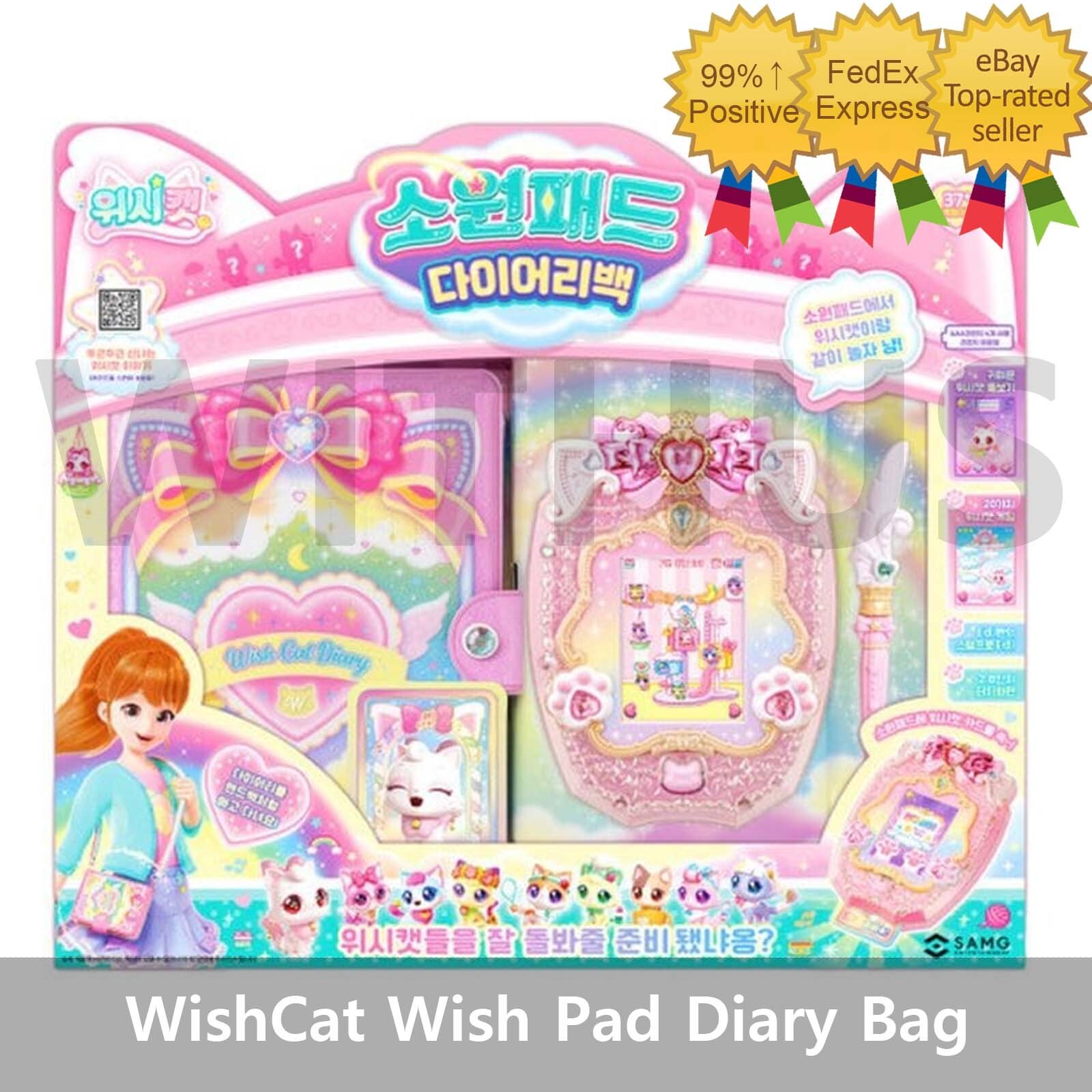 WishCat Wish Pad Diary Bag Virtual Pets Melody Game Wish Cat Korean Toy ...