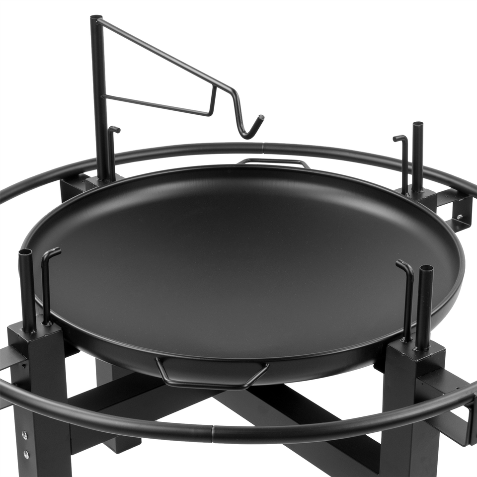 OUTDOOR CHARCOAL BBQ GRILL WITH ROTISSERIE BARBECUE HOT SPIT ROAST FIRE ...