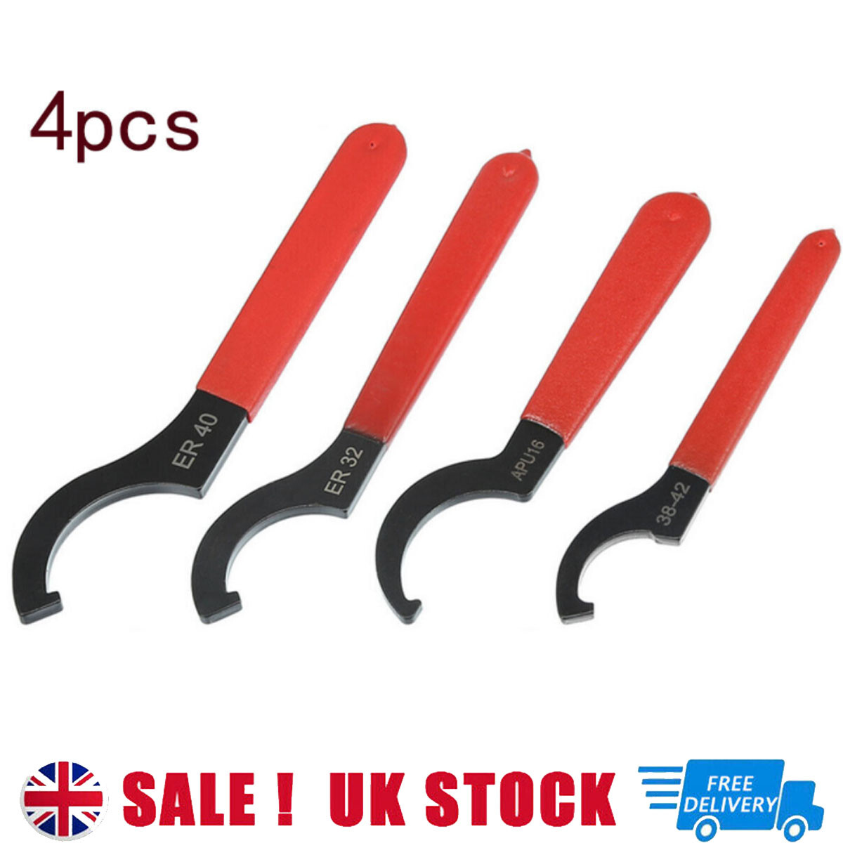 4X Coilover Wrench, Hook Wrenches Tools Set Shock Spanner Wrench Set C ...