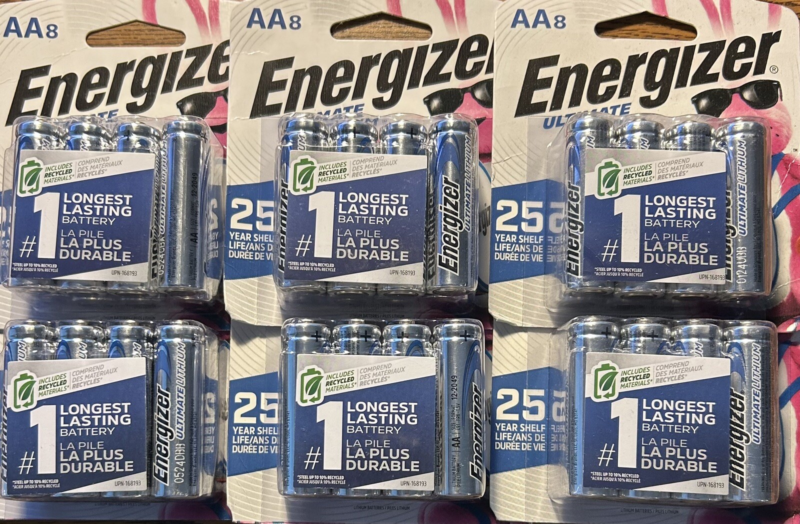 48 ENERGIZER ULTIMATE LITHIUM (6X8) AA BATTERIES , 2045 EXP. , NEW ...