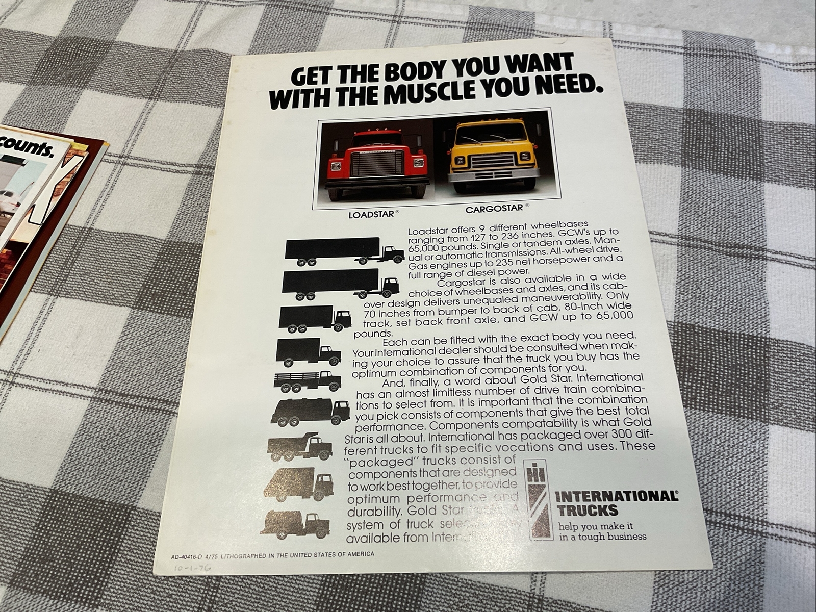 International MV 404/446 Truck Engine Brochure, 1975 | eBay