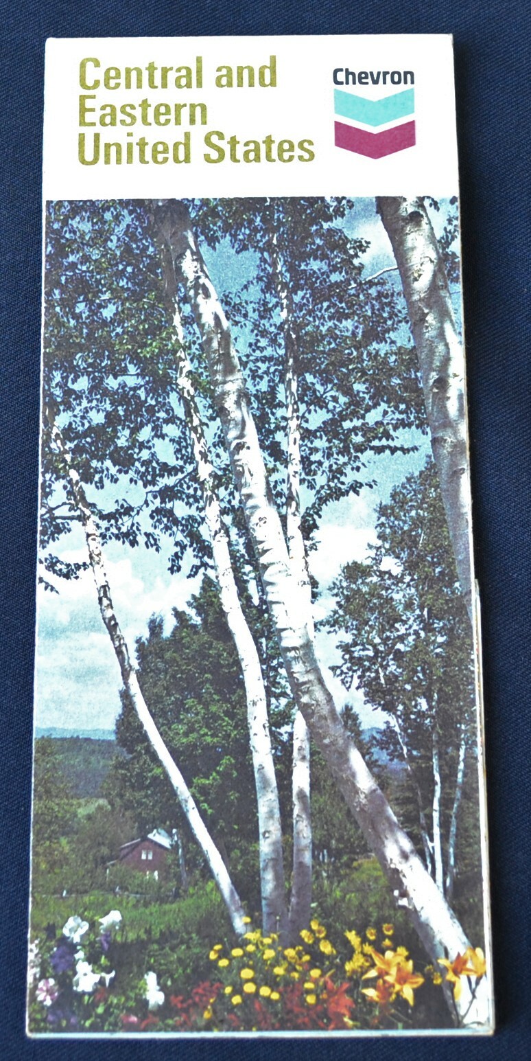 Vintage 1975 Chevron Roadmap Central & Eastern United States ...