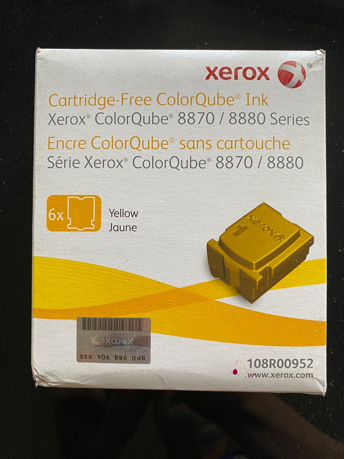 Xerox ColorQube 8870/8880 Yellow Solid Ink Pack (6 Sticks) for sale ...