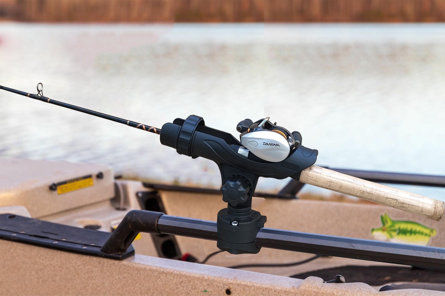 Brocraft Power Lock Rod Holder for Hobie H-Rail / Hobie H-Rail Rod ...