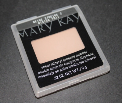 MARY KAY Sheer Mineral Pressed Powder BEIGE 2 Full Size .32 oz. 015138 ...