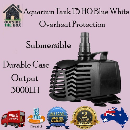 Water Pump Fish Tank 3000L/PH Submersible Aqua Aquarium Fountain Pond ...