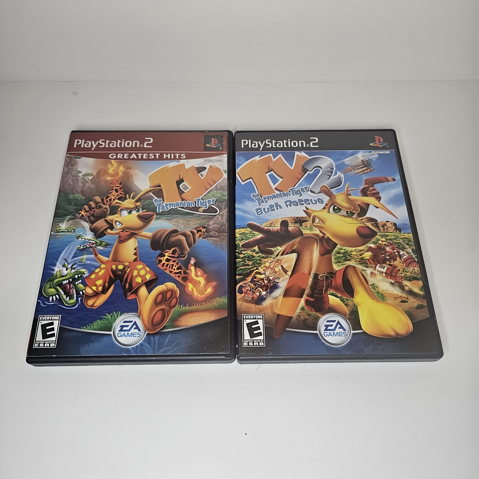 Ty the Tasmanian Tiger 1 & 2 PS2 (Sony PlayStation 2) Two Games TESTED ...