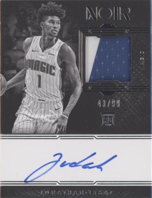 2017-18 Panini Noir - Rookie Patch Autographs Jonathan Isaac #306 Black ...