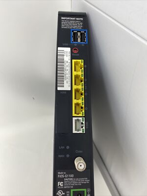 Verizon Fios Quantum Gateway 4-Port Wi-Fi Router ONLY - Black (FIOS ...