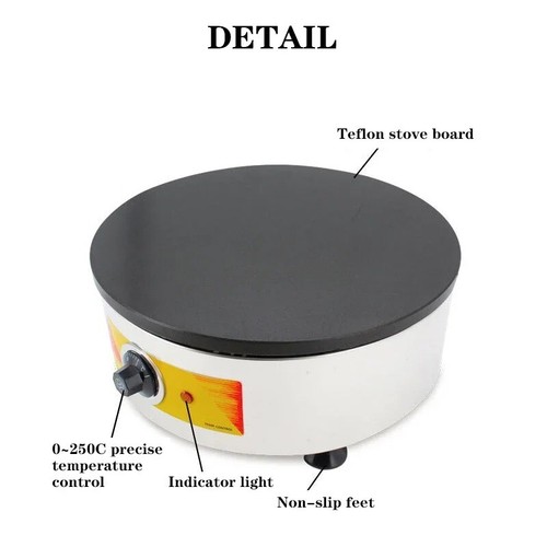 Commercial Electric Heating Gas Pancake and Fruit Machine Iron Pan Tool ...