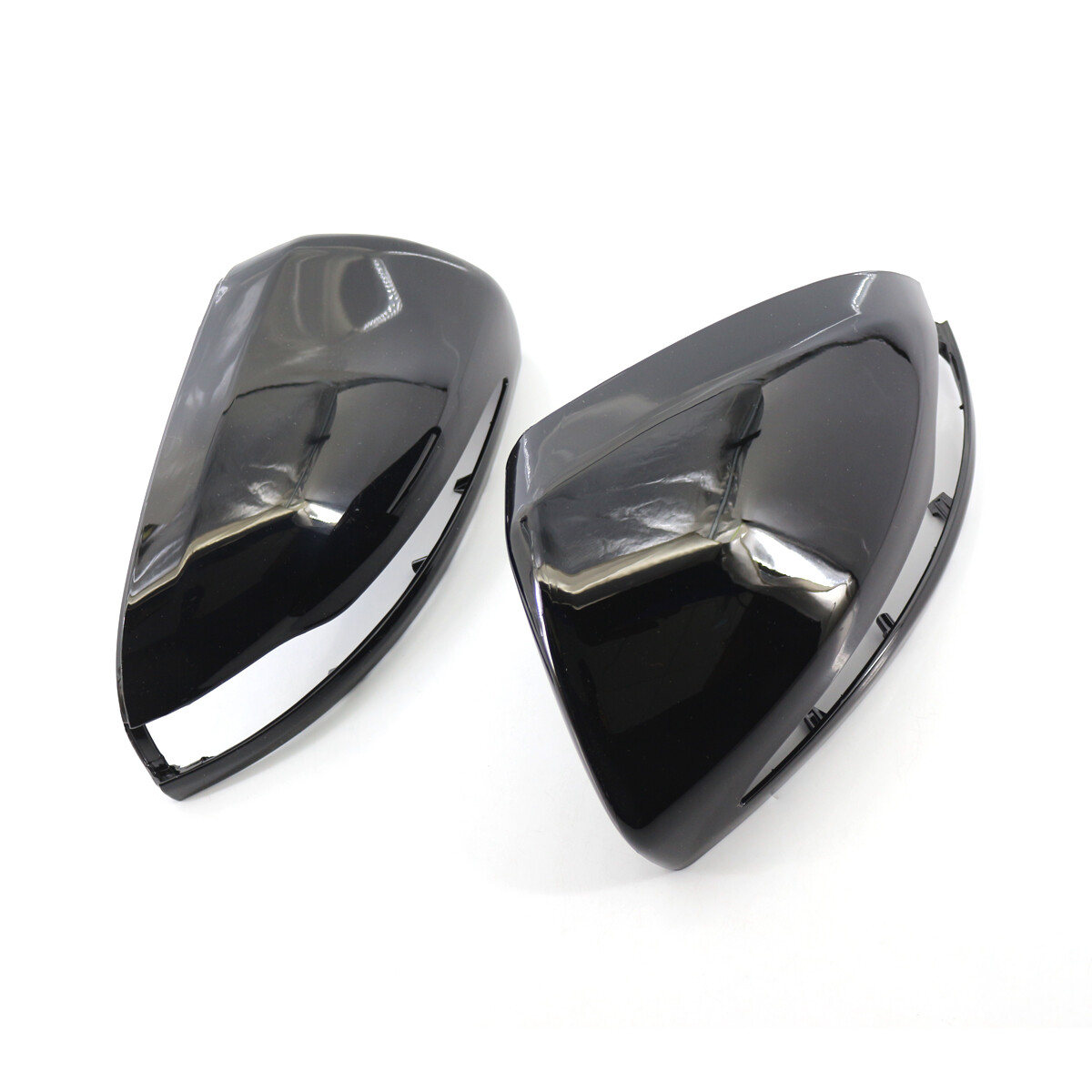 For Pair Mercedes Benz W205 W222 W213 Gloss Black Wing Mirror Cover Cap ...