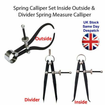 Calliper Divider Spring loaded Inside Outside Measure Tool | eBay UK