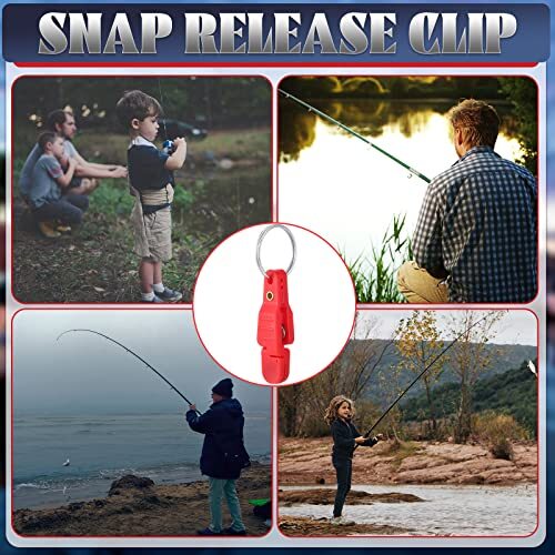 20Pk Heavy Tension Snap Release Clips w/ Key Ring for Weight Planer ...