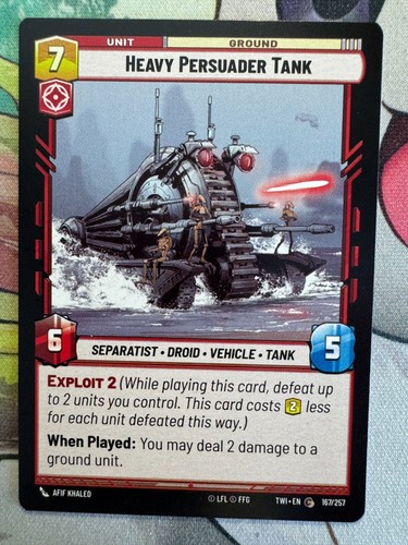 Heavy Persuader Tank Nonfoil/Regular Star Wars Unlimited TCG WSC368 | eBay