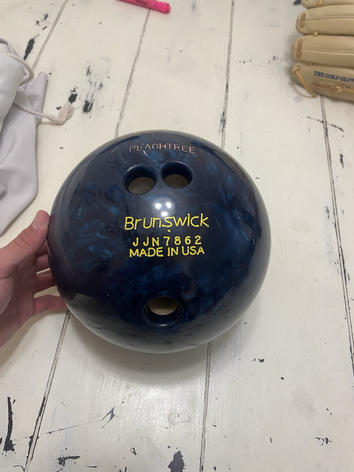 Brunswick Rhino Pro Bowling Ball Purple Swirled 9 Lb12 Oz USA - Pre ...