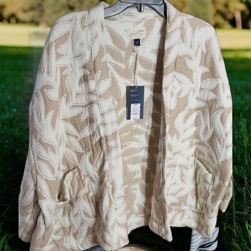 UNIVERSAL THREAD Quilted Women’s Open Kimono Duster Jacket 100% cotton ...