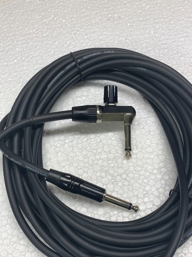 Guitar Instrument Cable with Volume Control Rean 12.5' Black | eBay