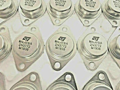 10 Pieces | 2N3772 NPN Planar Silicon Transistor 60V 20A 150W New ...