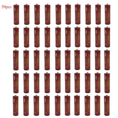 50pcs Super Heavy Duty Zinc-Carbon AA R6S UM-3 Batteries 1.5V Non ...