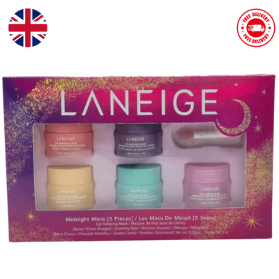 New--LANEIGE--Midnight Minis Lip Set of 5 X 3G Lip Sleeping Mask Balm ...
