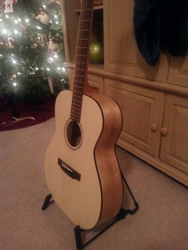 MARTIN 2nd's 20year old MAHOGANY BACK+SIDE+SPRUCE DIY Acoustic GUITAR ...