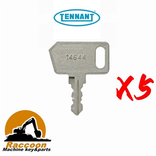 5 Tennant Sweeper Scrubber Ignition Keys 361144 R14 6100 6200 6400 7100 ...