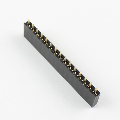 5Pcs 2.54mm Pitch 1x15 Pin 15 Pin Female Single Row Straight Header ...